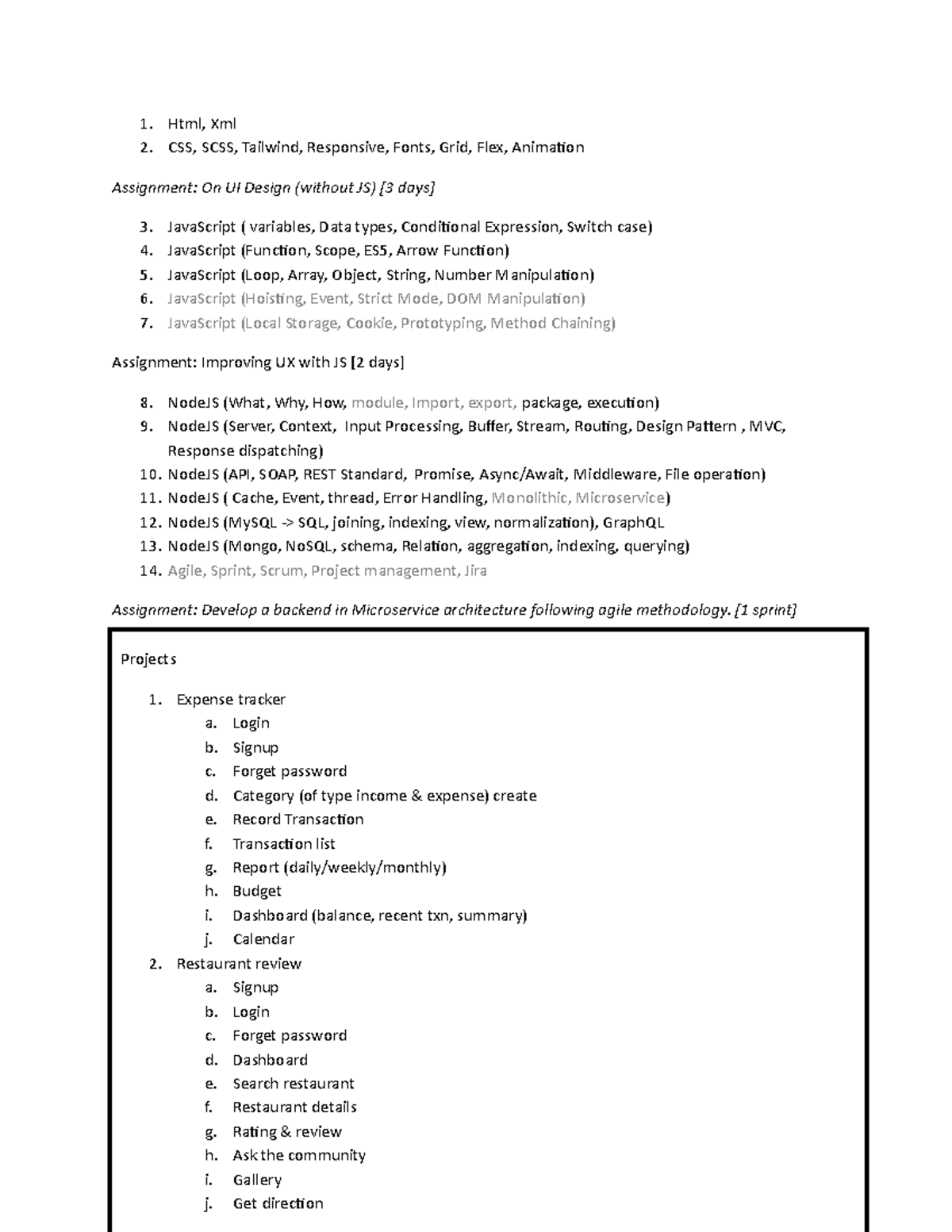 CDP course outline Final - Html, Xml CSS, SCSS, Tailwind, Responsive ...