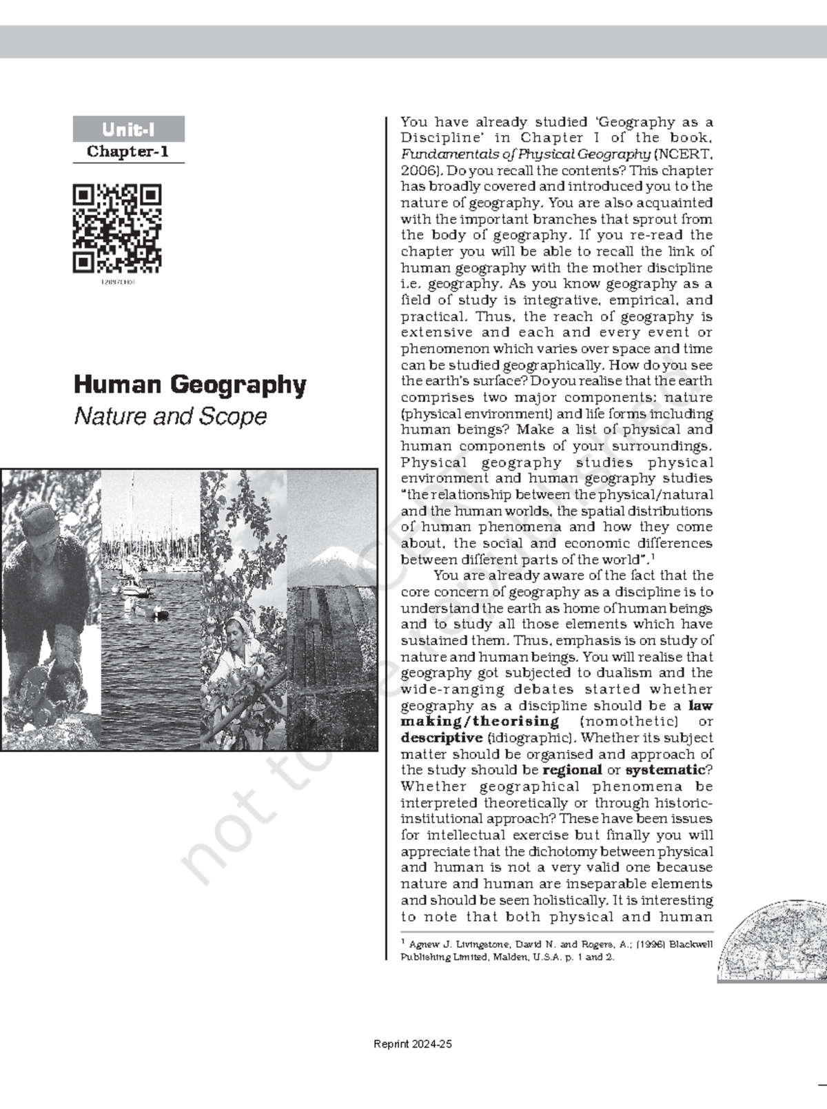 Legy101 - geo. - Human Geography Nature and Scope You have already ...