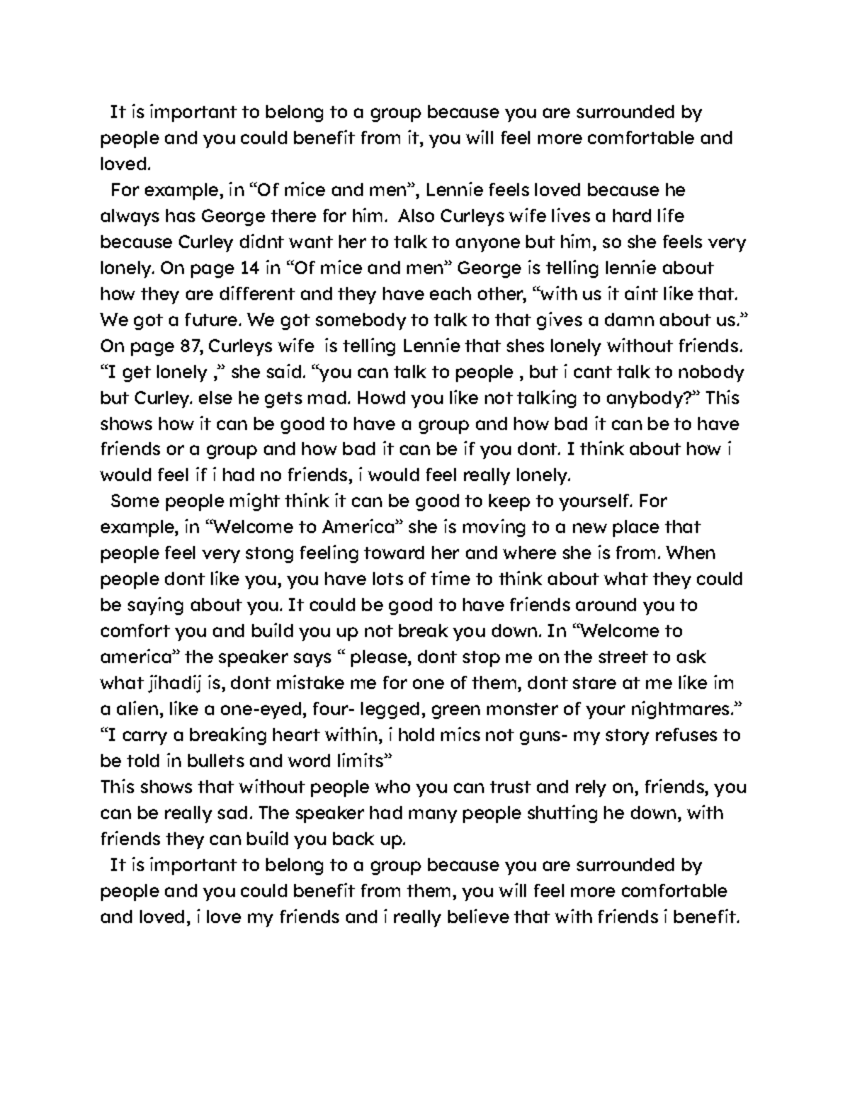 Argumentative essay- 3rd period- Madysyn Dixon - It is important to ...