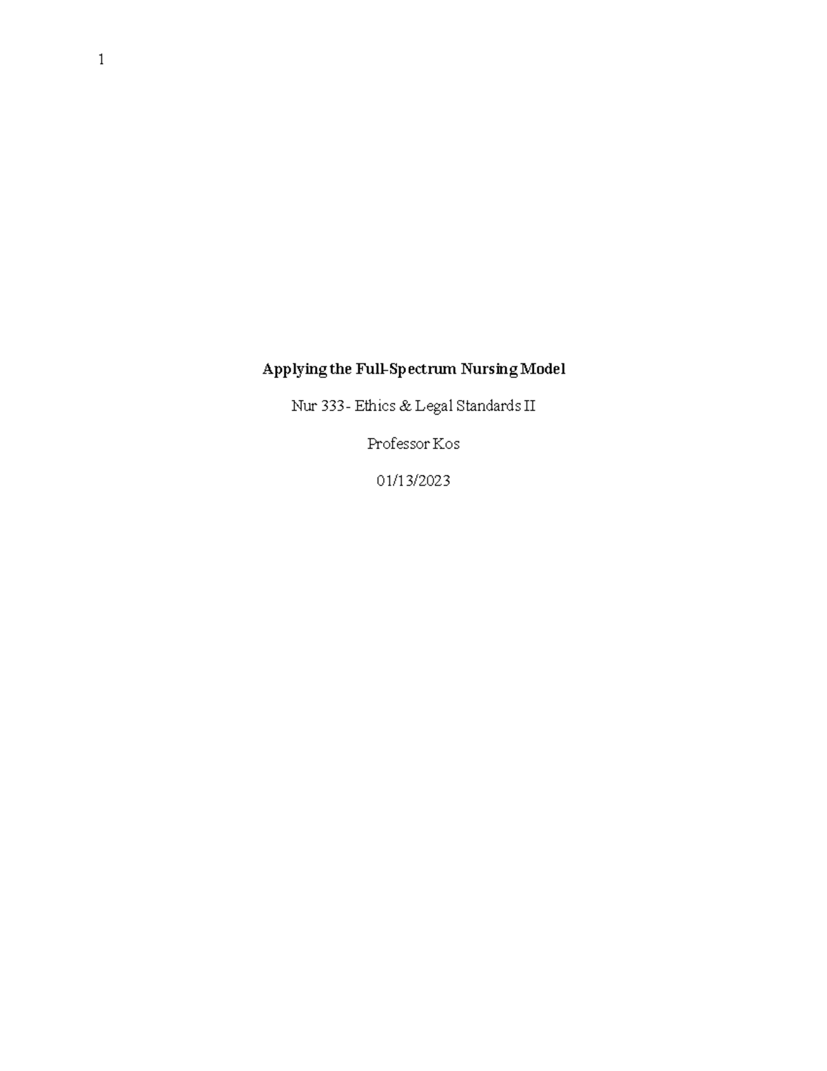 Applying the Full - assignment with questions laid out - Applying the ...