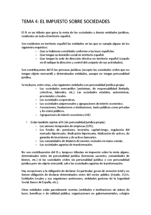 Resumen IRPF: definicion y caracteristicas - El IRPF (Impuesto sobre la ...