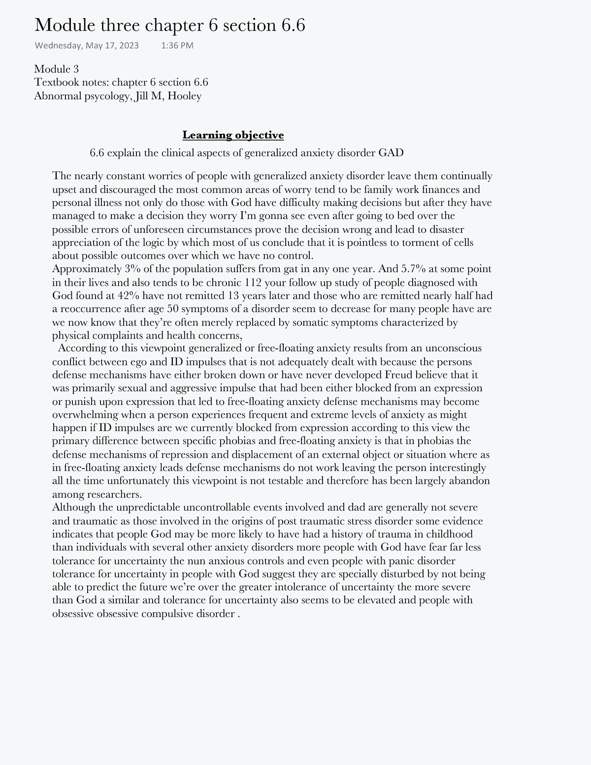 Module three chapter 6 section 6.6 - Module 3 Textbook notes: chapter 6 ...