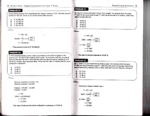 Economics - sample problems - 100 Solved Problems in Engineering ...