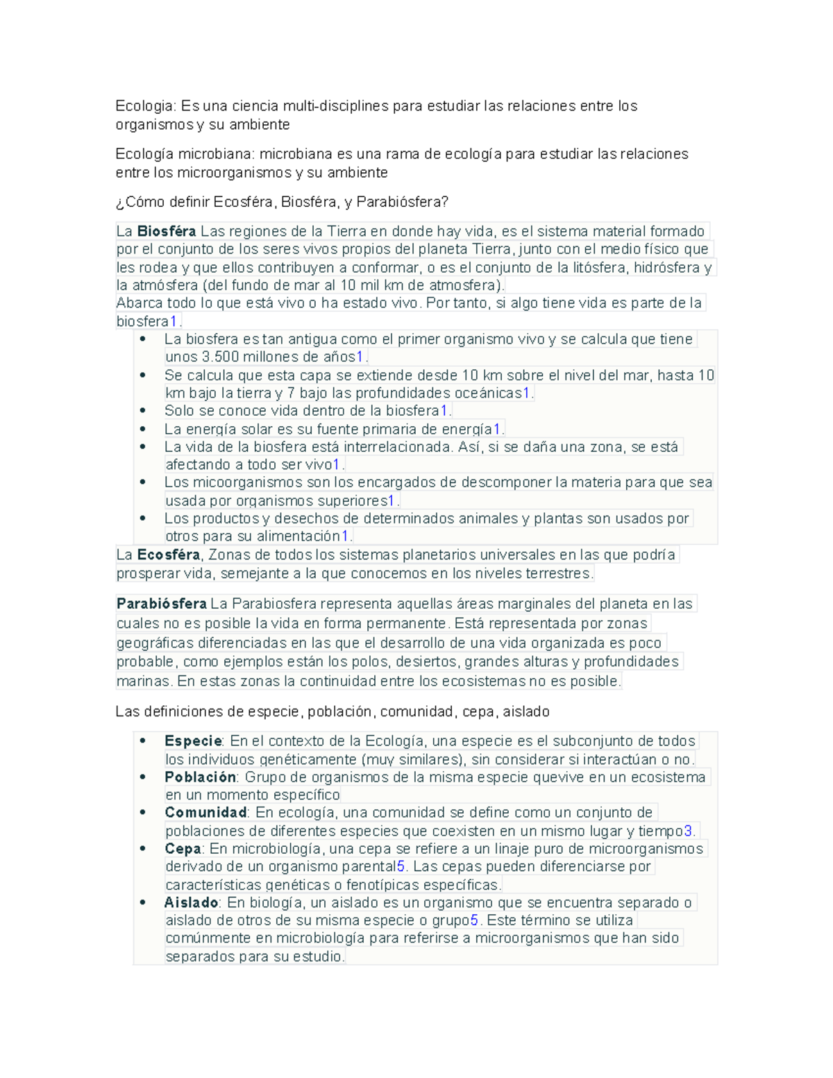 Guia eco - Ecologia: Es una ciencia multi-disciplines para estudiar las ...