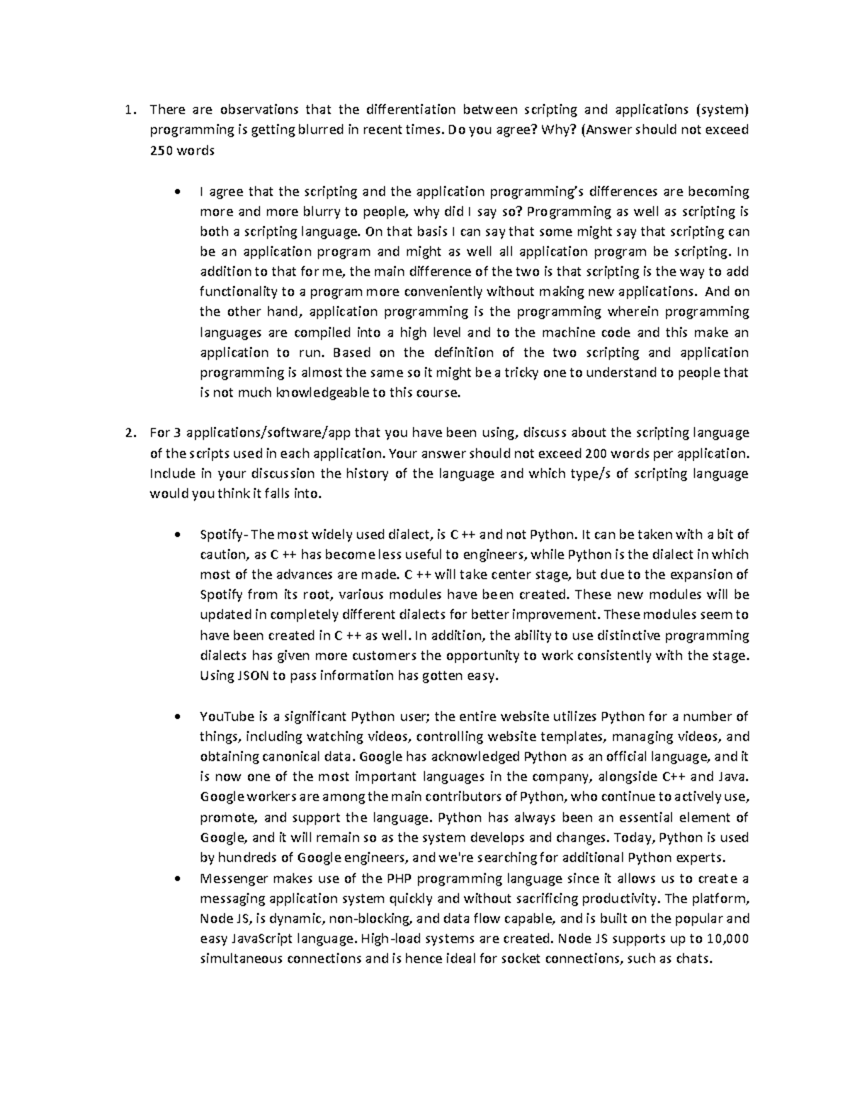 Scripting Application There Are Observations That The Differentiation Between Scripting And