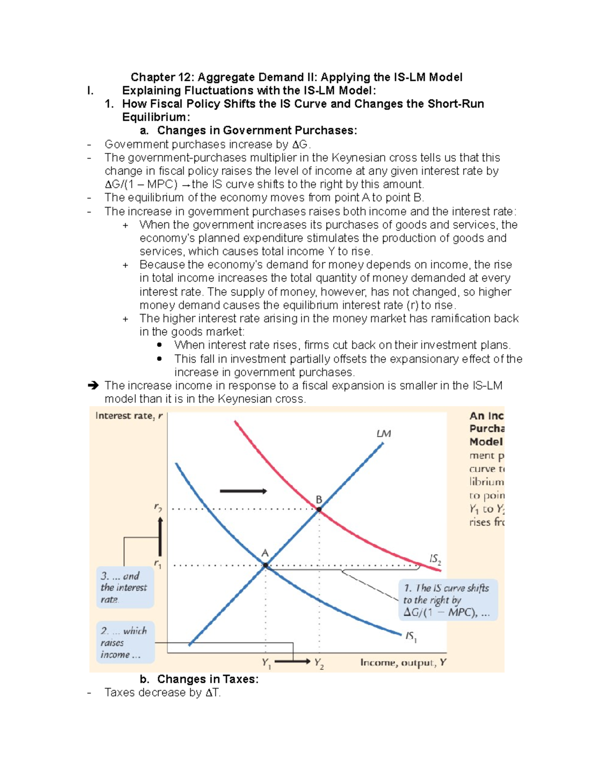 Chapter 12 Aggregate Demand II Applying the IS LM Model - Explaining ...