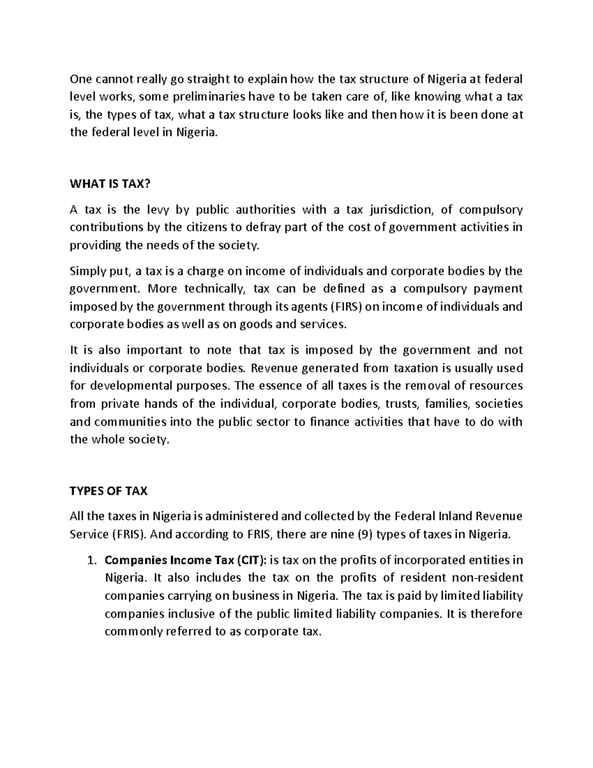 Showing Individuals In Tax Structure Diagrams Indian Tax Str