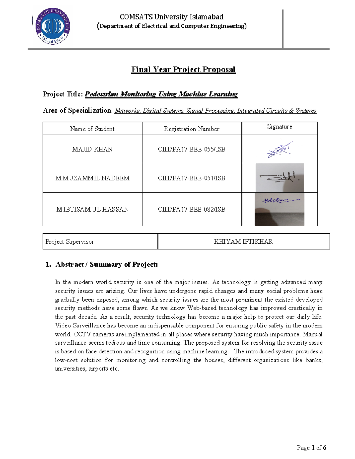 FYP Proposal - enjoy - (Department of Electrical and Computer ...