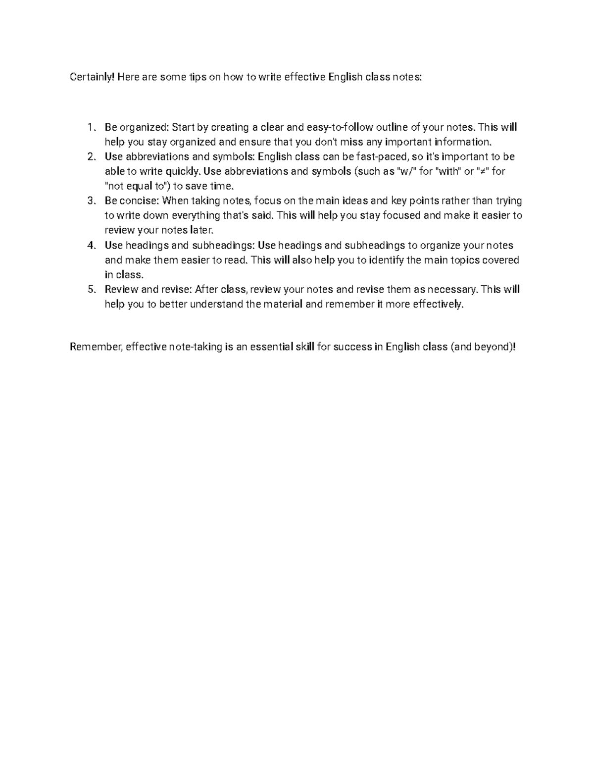 Untitled document-2 - Certainly! Here are some tips on how to write ...