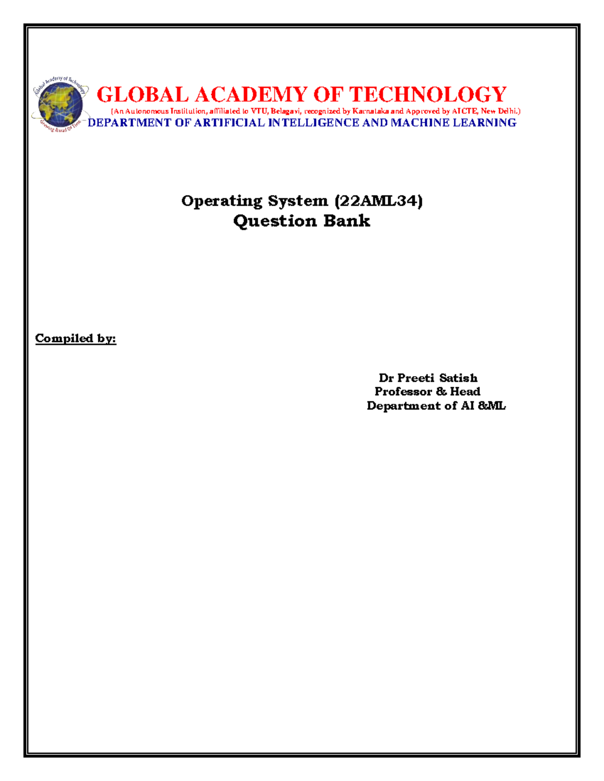 OS Que Bank - aaaa - GLOBAL ACADEMY OF TECHNOLOGY (An Autonomous ...
