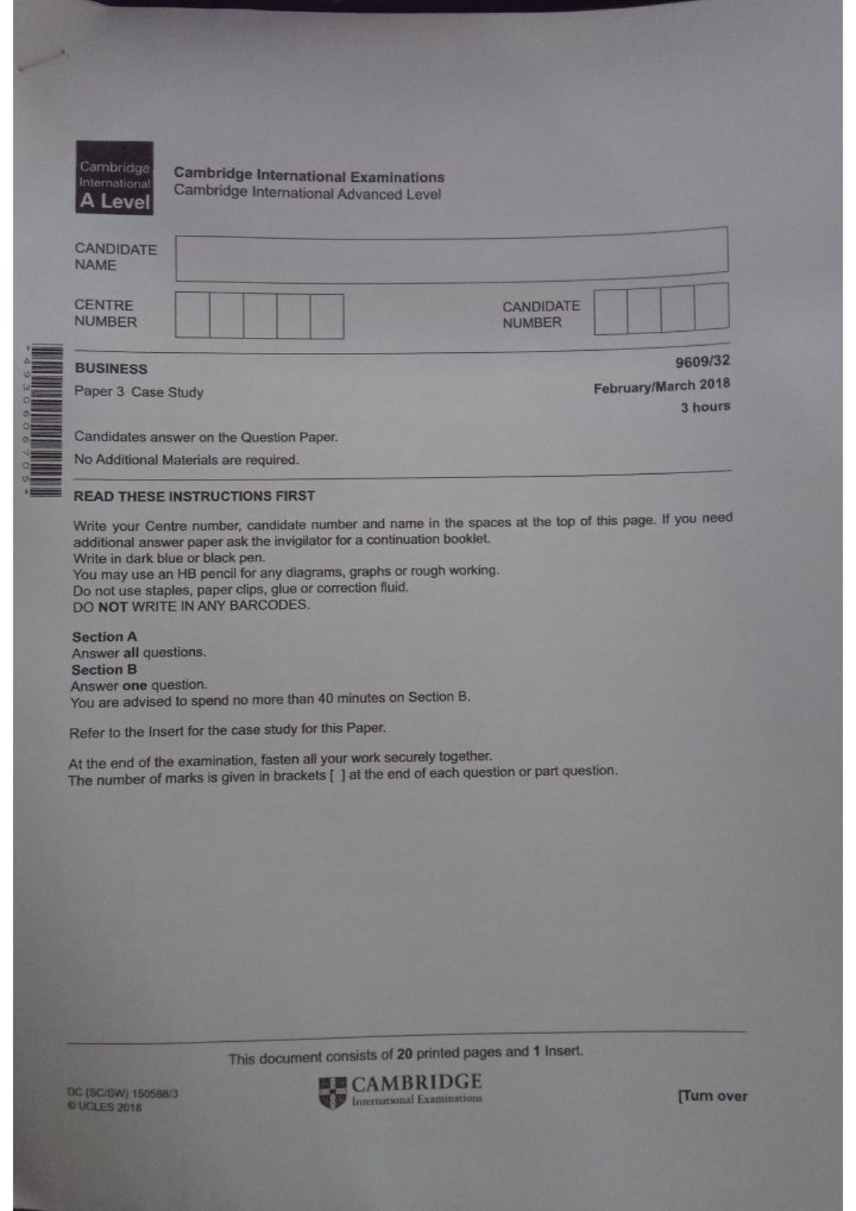 9609 march 18 32 - NOTE - Cambridge International Cambridge ...