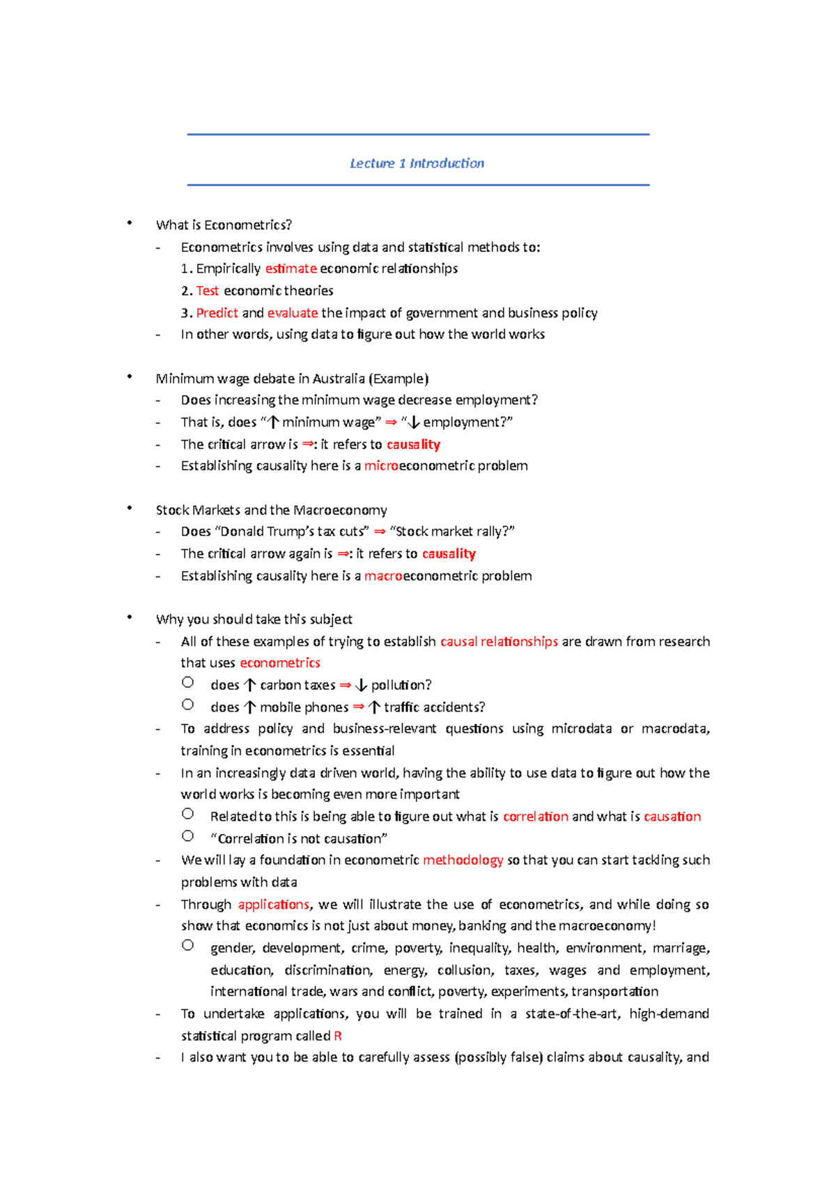 Lec1 Introduction - GOOD NOTE FOR U TO USE - Lecture 1 Introduction ...