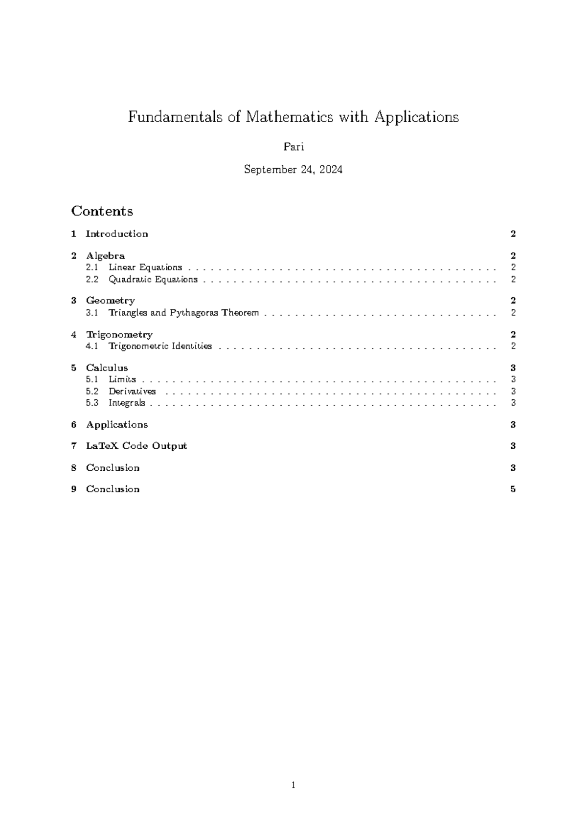 SEC - LaTex doc - Fundamentals of Mathematics with Applications ...