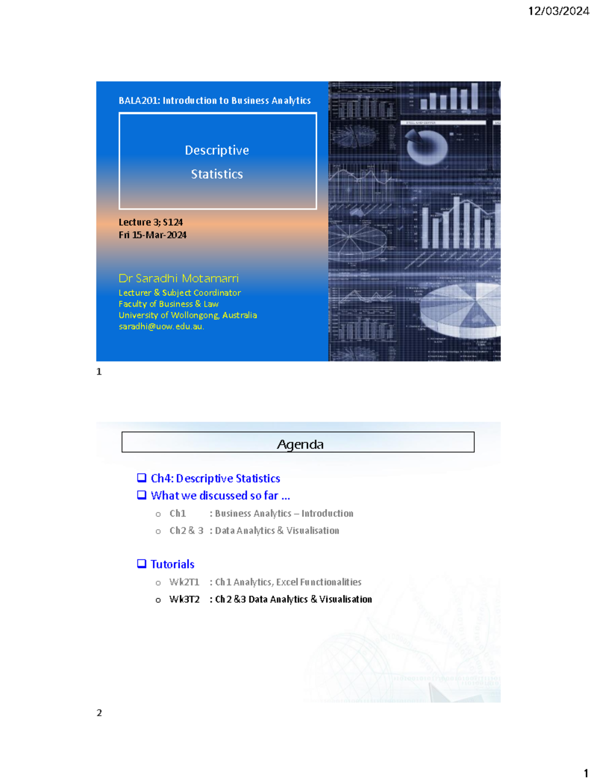 BALA201 S124 SM L3 r1 - BALA201: Introduction to Business Analytics ...