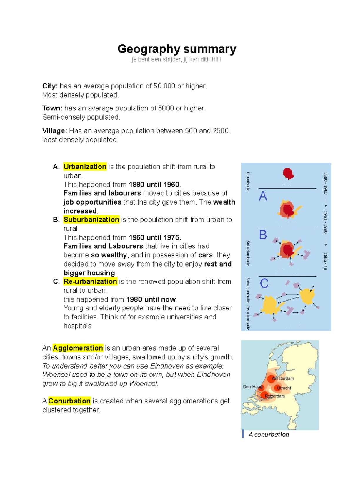 Summary powerpoint ch. 2 Geography - Geography summary je bent een ...