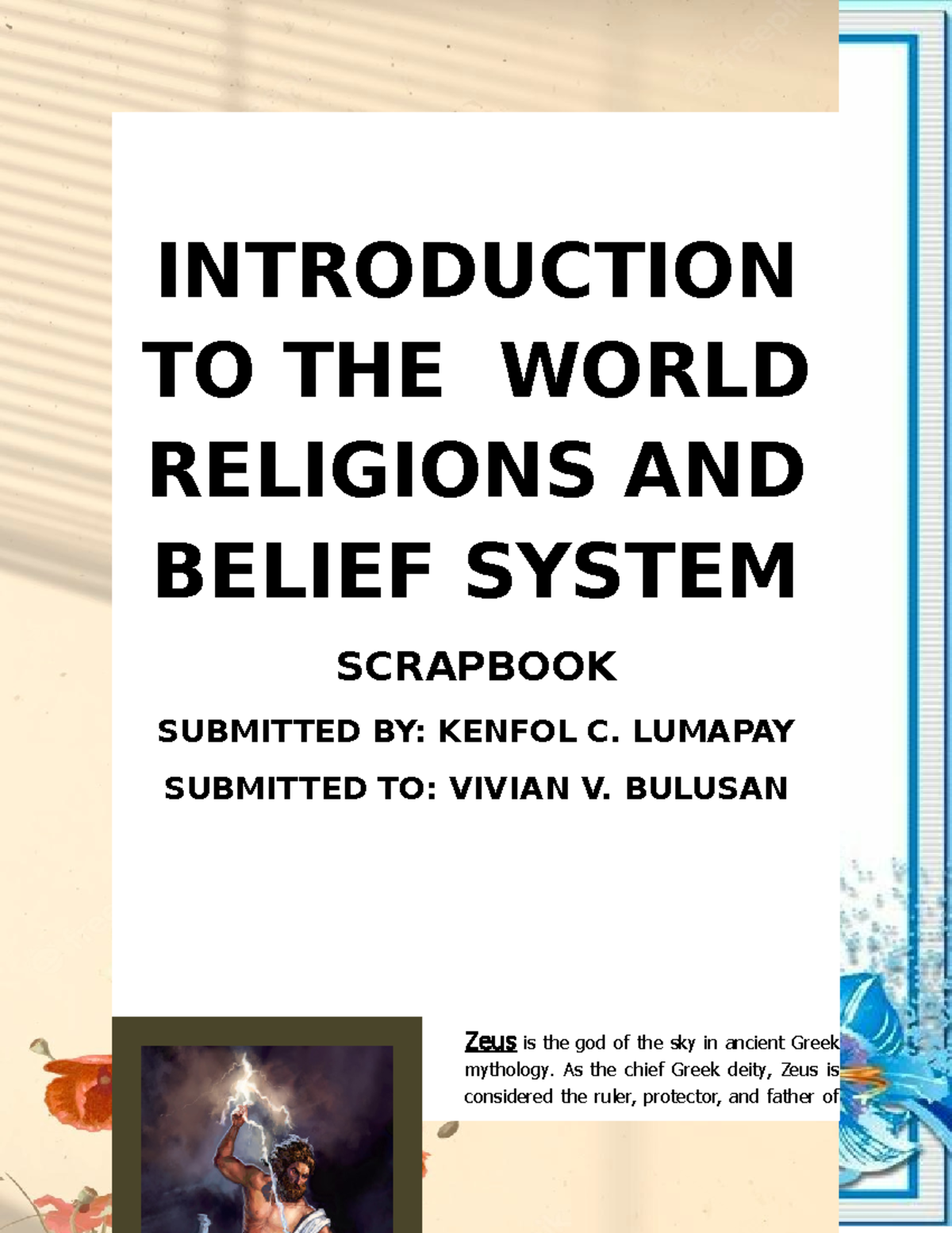 Introduction-TO-THE- World- Religions-AND- Belief- System ...