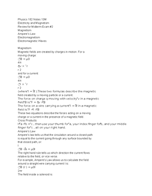 Sample M2 - Physics 162 Midterm Examination #2 Name: April 13rd, 2018 ...