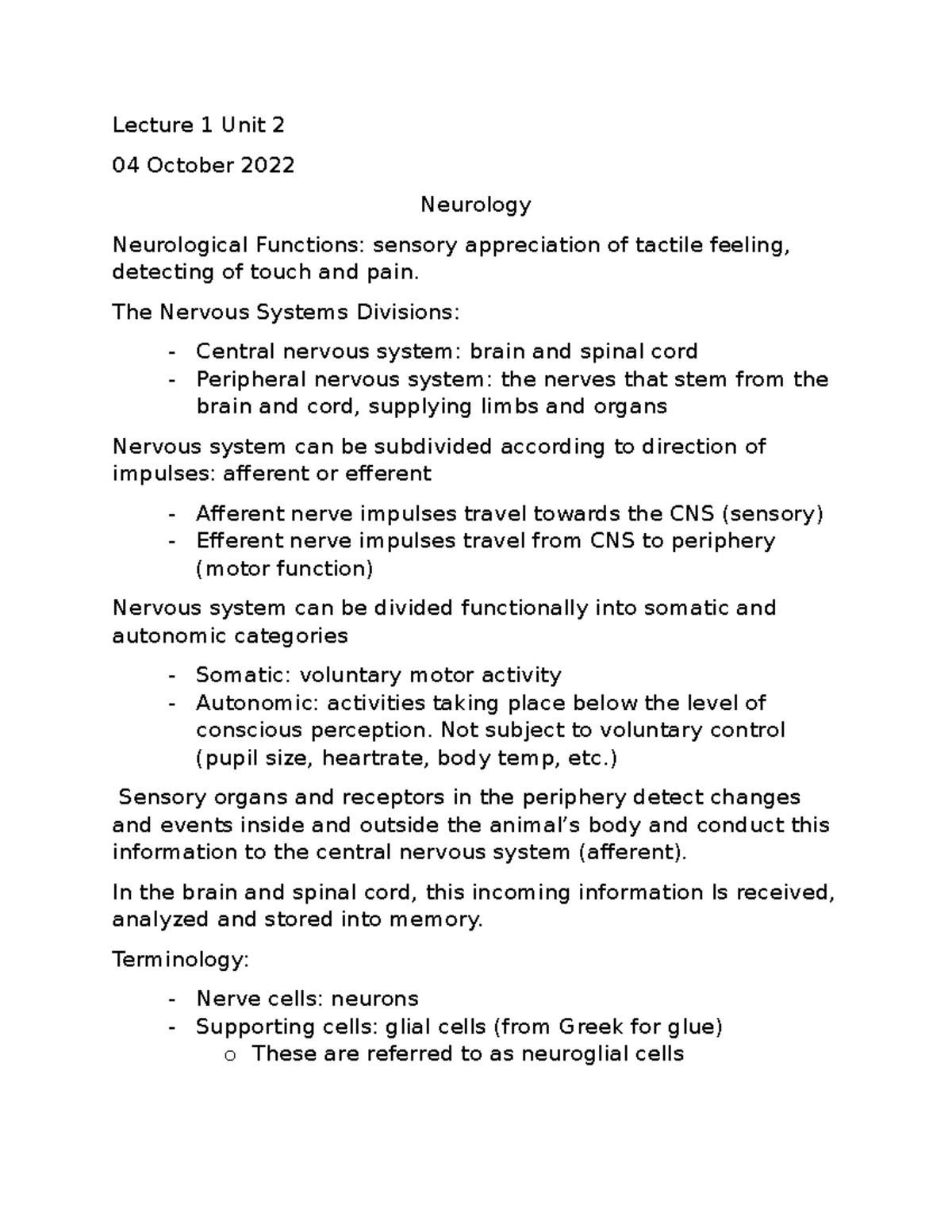 Lecture Notes Unit 2 ASCI 229 - Lecture 1 Unit 2 04 October 2022 ...