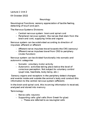 Anatomy Unit 3 Lecture 1 - 10-18- Lecture 1 3 types of muscle make up ...