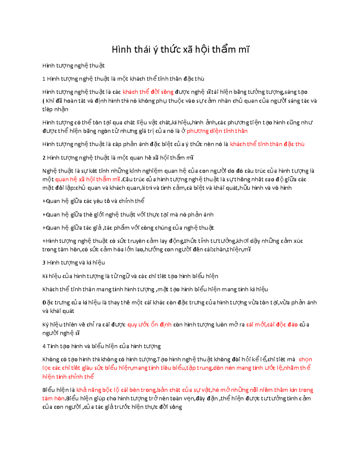 Đặc điểm của hình tượng nghệ thuật - Hình thái ý th ức xã h ội th ẩm mĩ ...