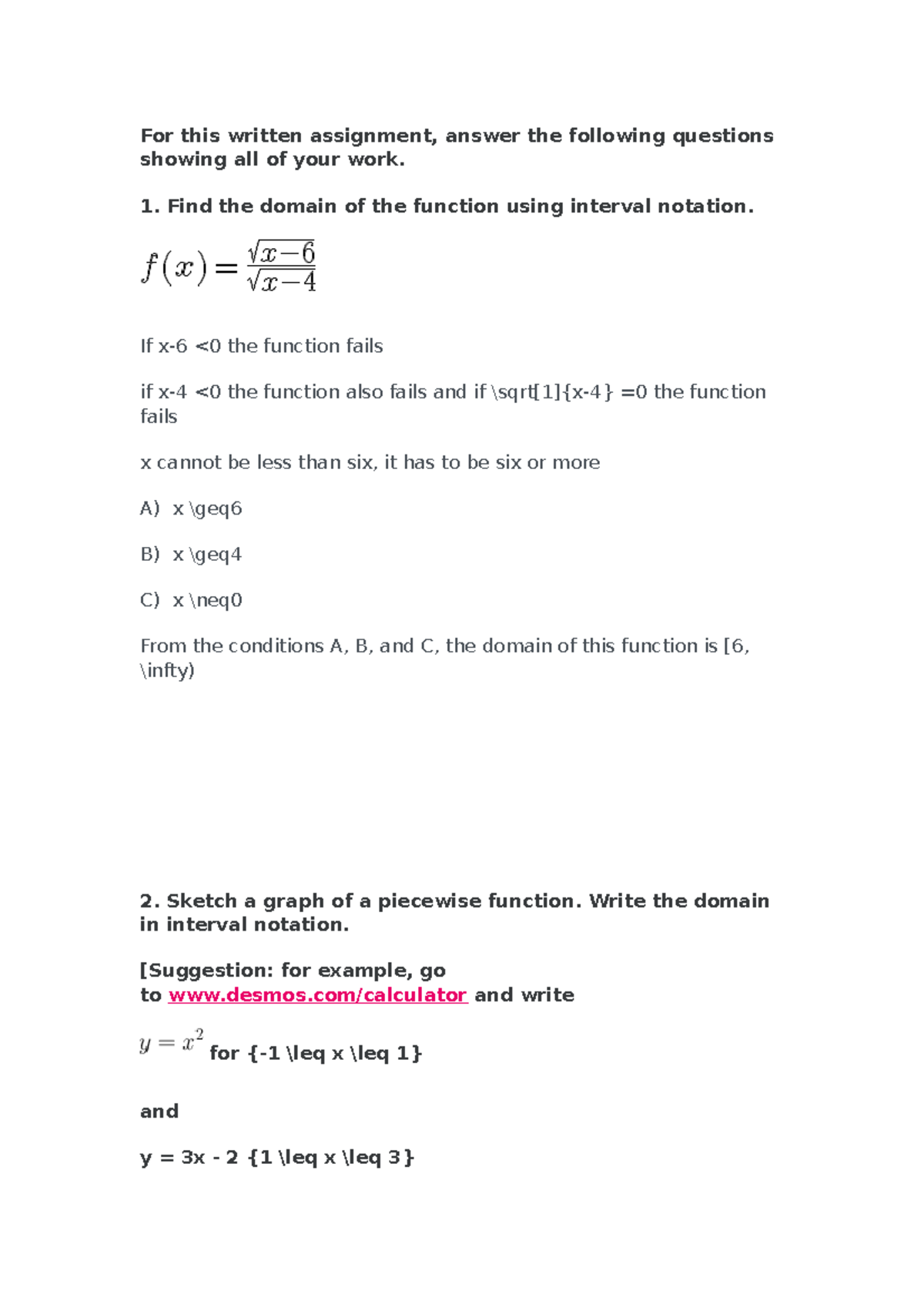 Written Assignment Unit 1 - For this written assignment, answer the ...
