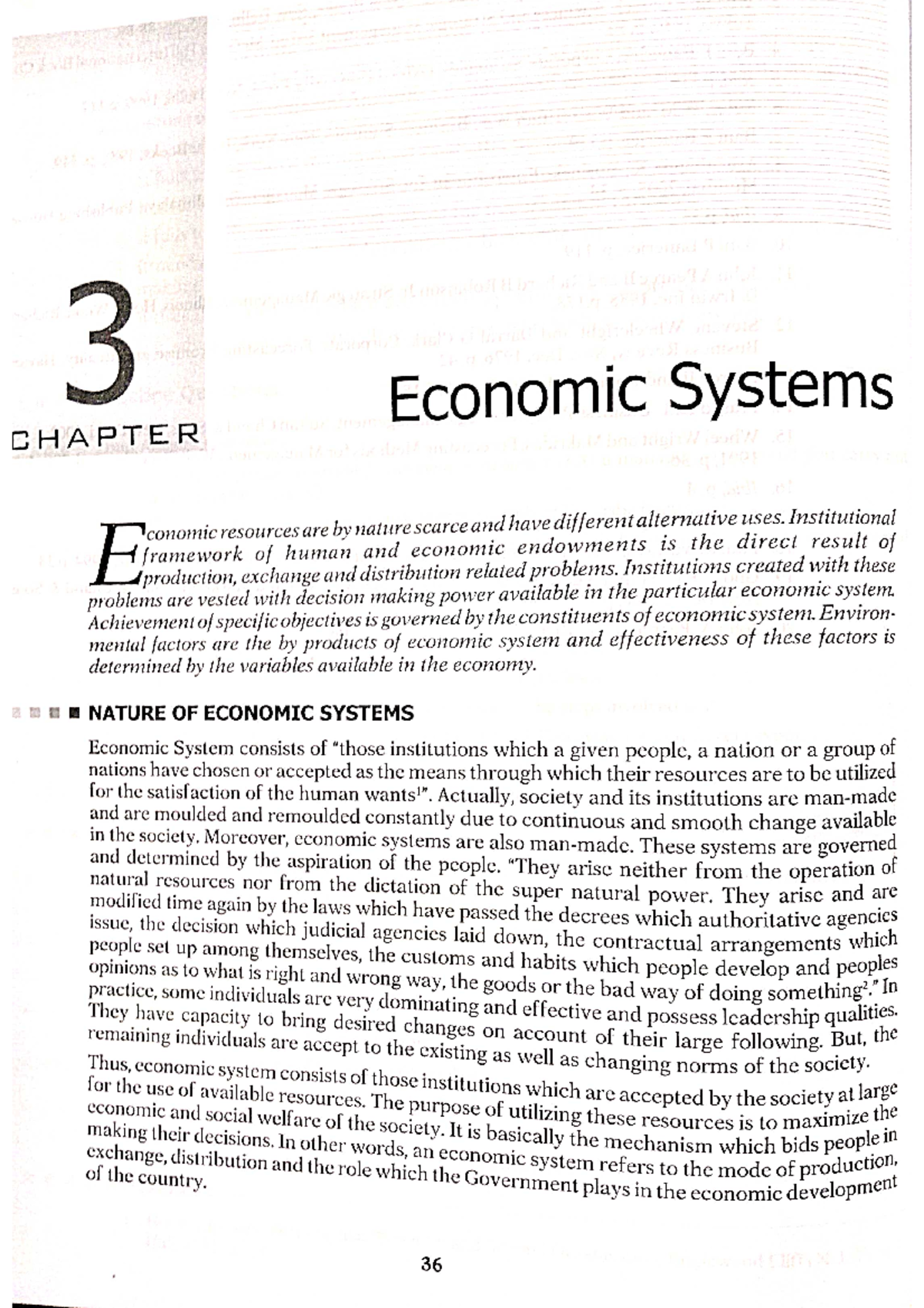 Economic System - Bcom hons. - Studocu