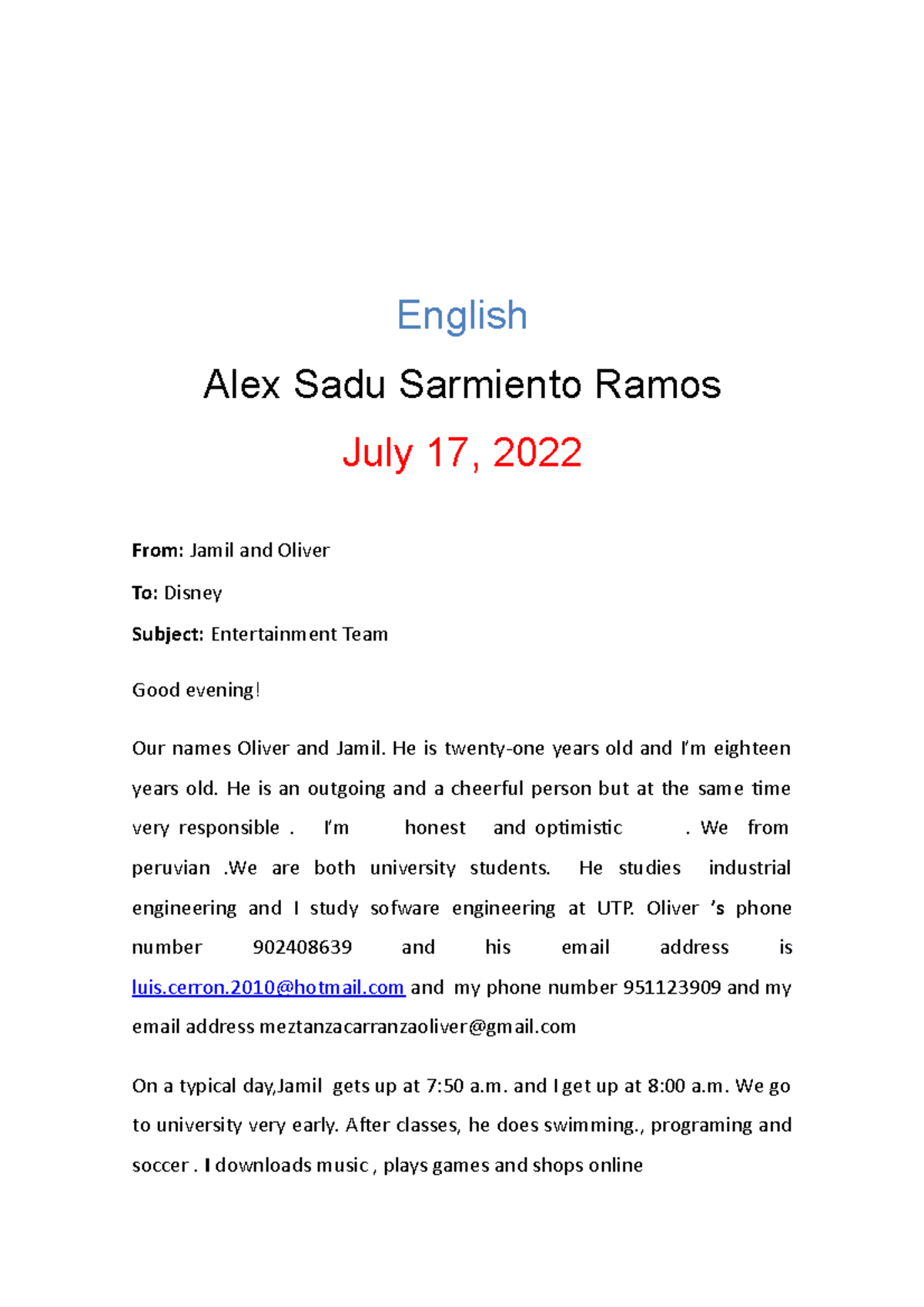 Task 17 2 - Through this activity students write a text where they ...