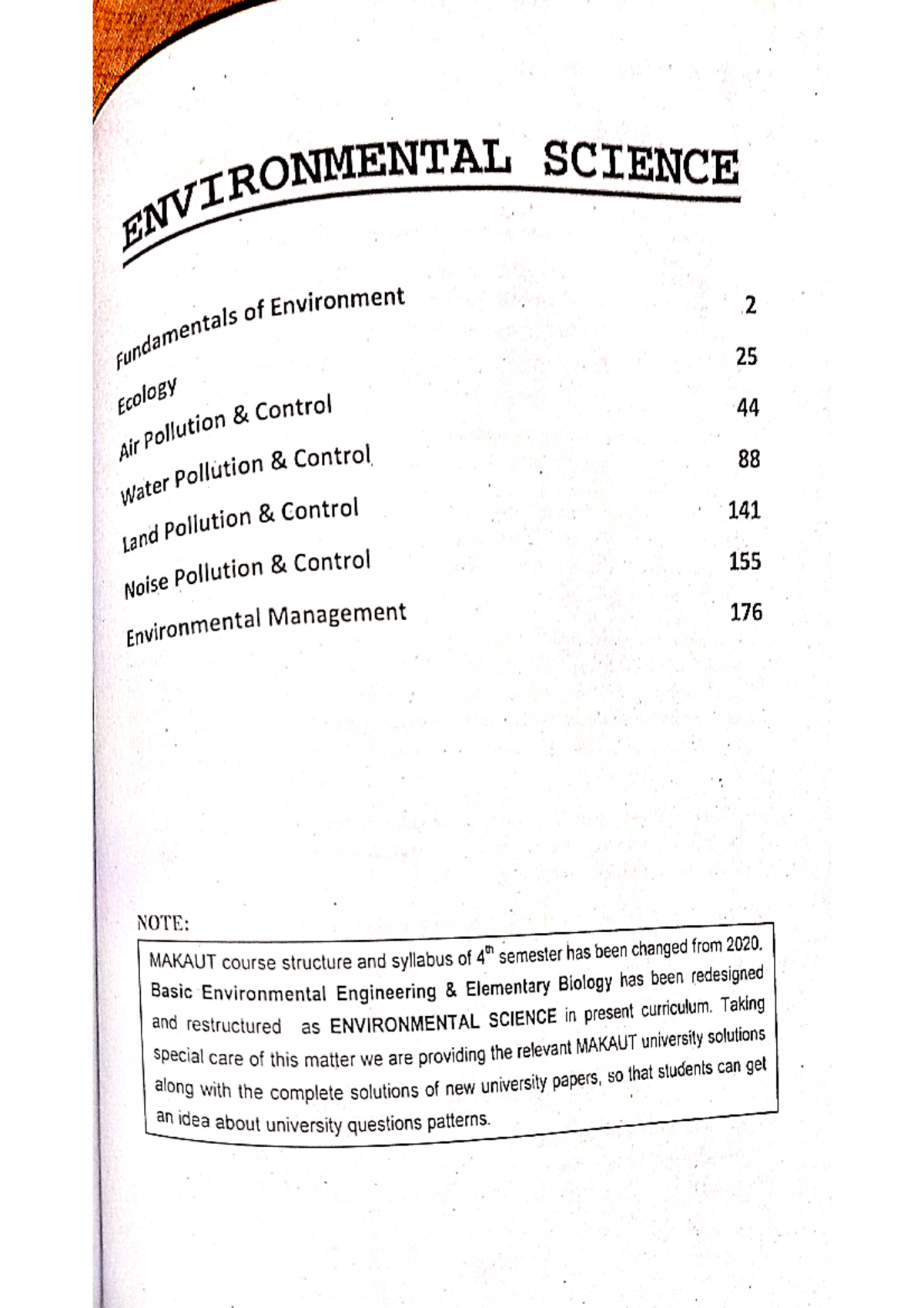 Evs Organizer upto 2023 - Computer Science and Engineering - Studocu