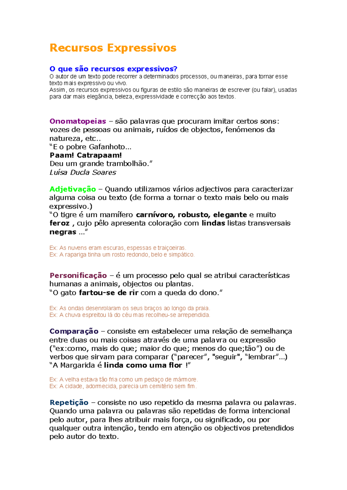 Recursos Expressivos - hjbjhb - Recursos Expressivos O que são recursos ...