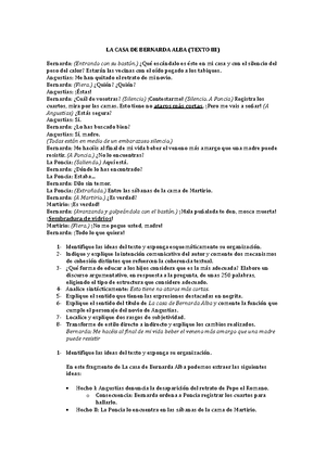 Guía de lectura. La casa de Bernarda Alba. - GUÍA DE LECTURA. LA CASA ...