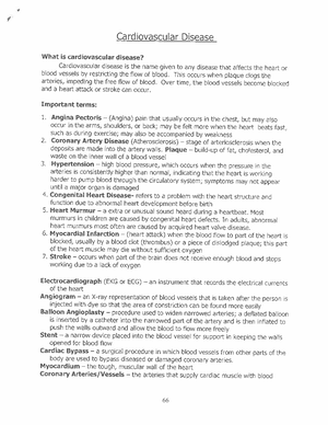 Diagnostic tests- cardiovascular - SUBJECT: MEDICAL SURGICAL NURSING ...