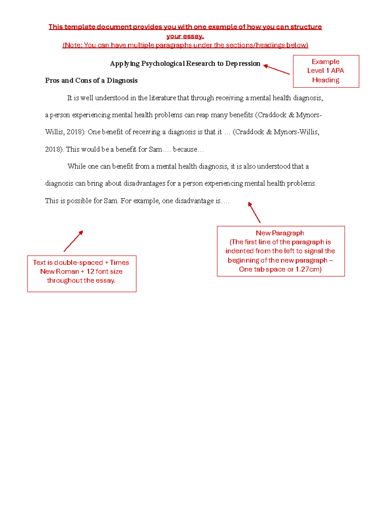 Clinical Psych Format and Reference example Student Copy - your essay ...