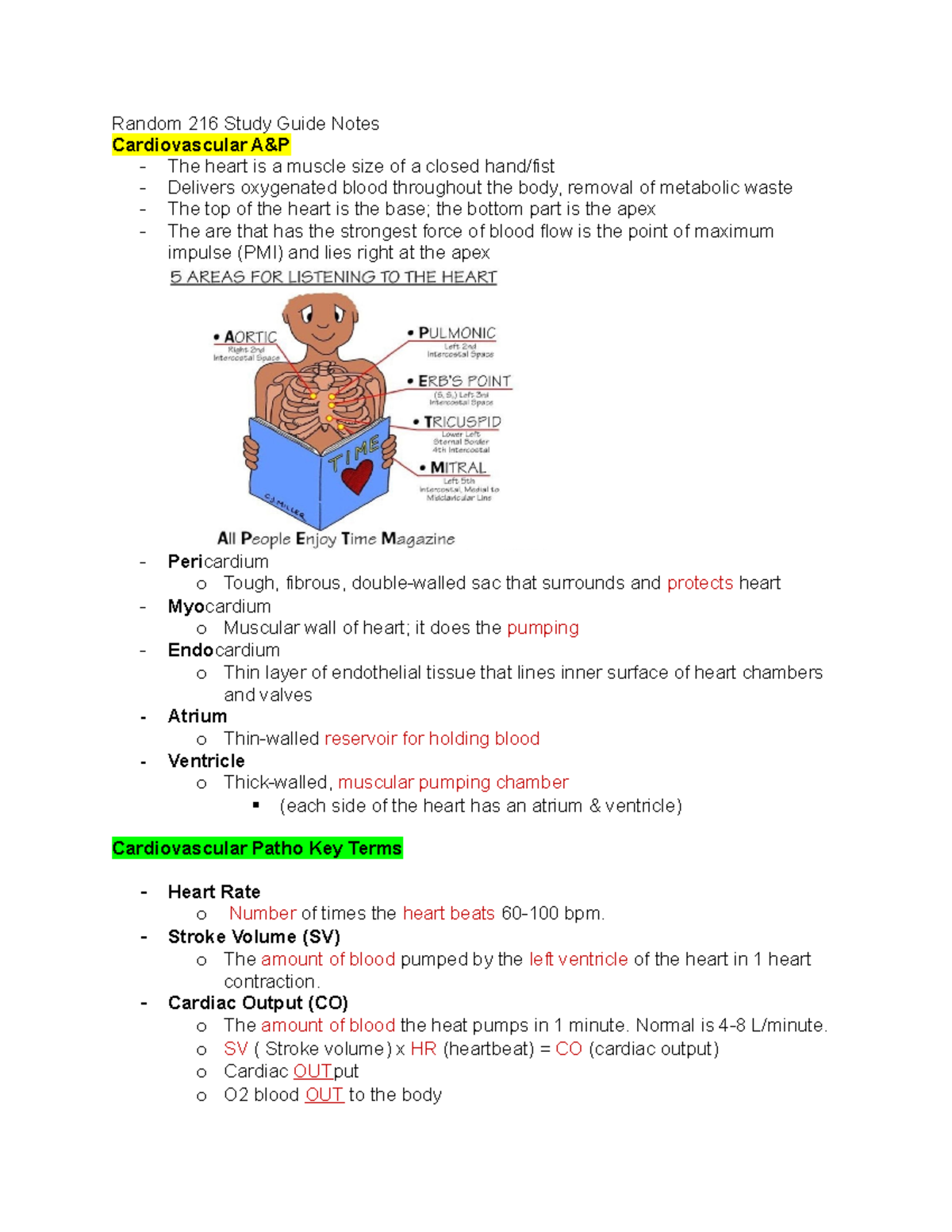 Exam 3 216 Study Guide Notes - Random 216 Study Guide Notes ...