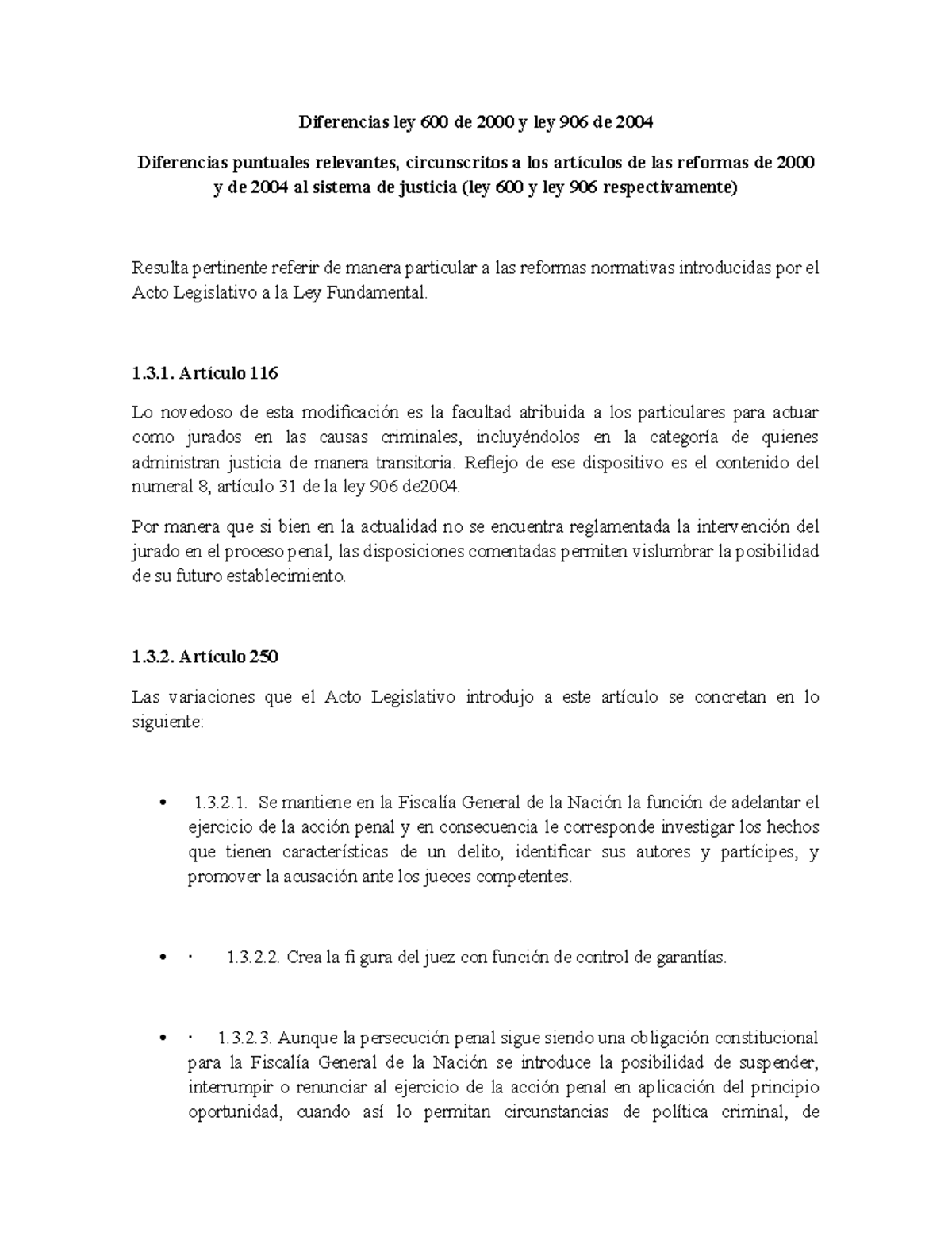 Diferencias ley 600 de 2000 y ley 906 de 2004 - Diferencias ley 600 de ...