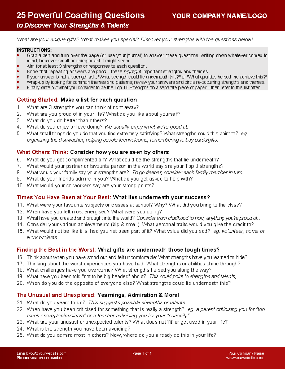 25-Powerful-Questions-to-Identify-Strengths NEW - 25 Powerful Coaching ...