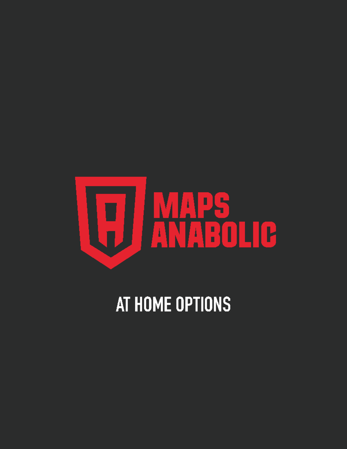 MAPS Anabolic Home Options - AT HOME OPTIONS PRE PHASE PHASE I PHASE II ...