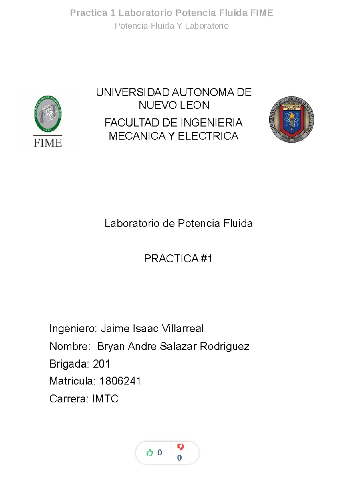 Practica-1-laboratorio-potencia-fluida-fime compress - Practica 1 Laboratorio Potencia Fluida ...
