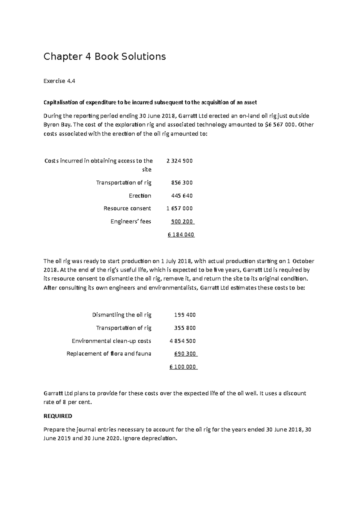Chapter 4 solution 4 - Deegan 4.4 - Chapter 4 Book Solutions Exercise 4 ...