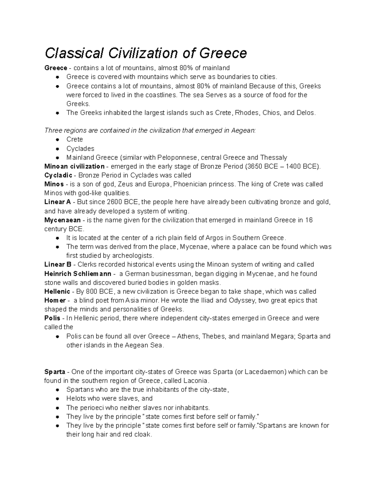 Classical Civilization of Greece Study Guide (8th Grade) - Classical ...