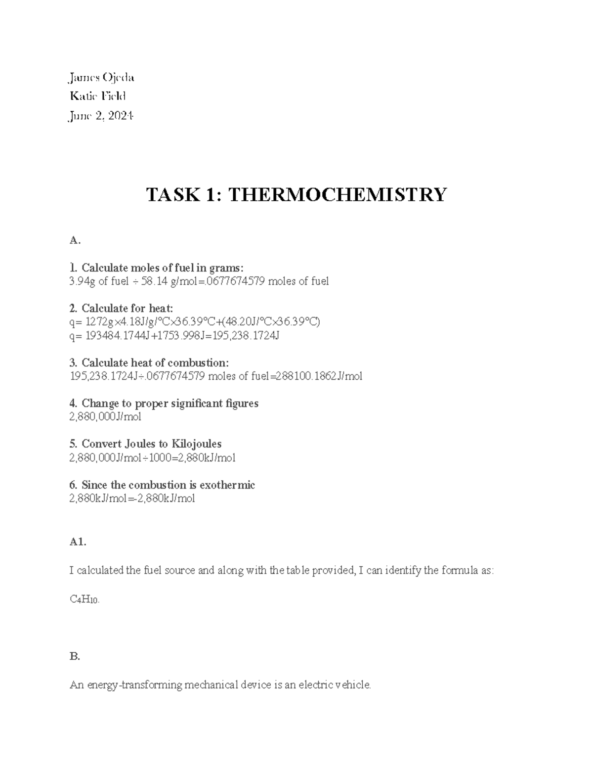 FFM1 TASK 1 - Task 1 assignment - James Ojeda Katie Field June 2, 2024 ...