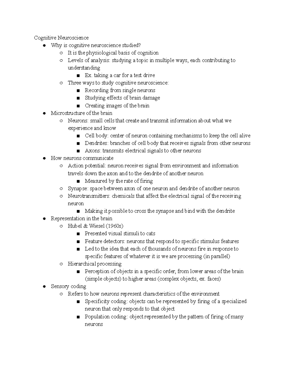 Cognitive neuroscience - taking a car for a test drive Three ways to ...