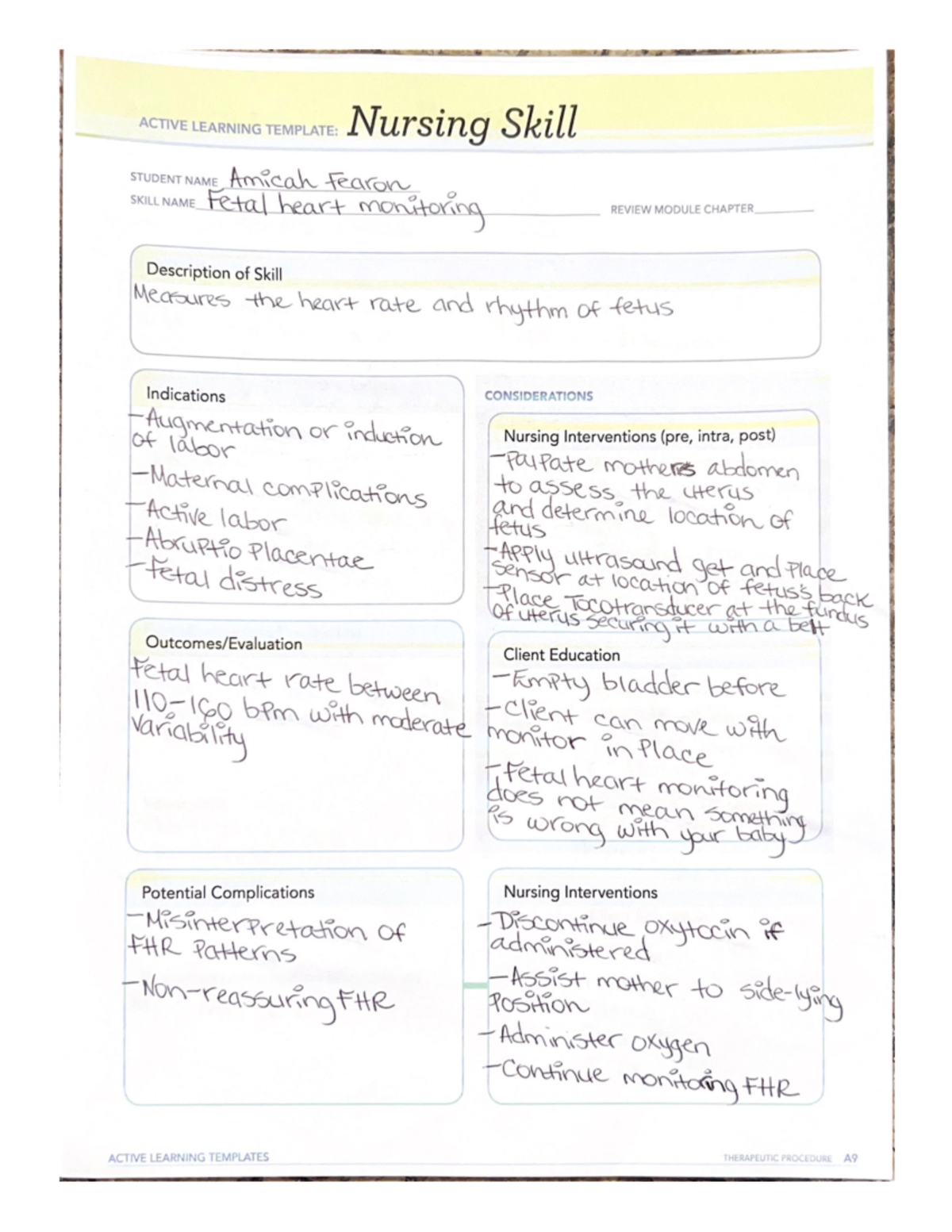 Maternal Practice B ALT's - NR-327 - Studocu