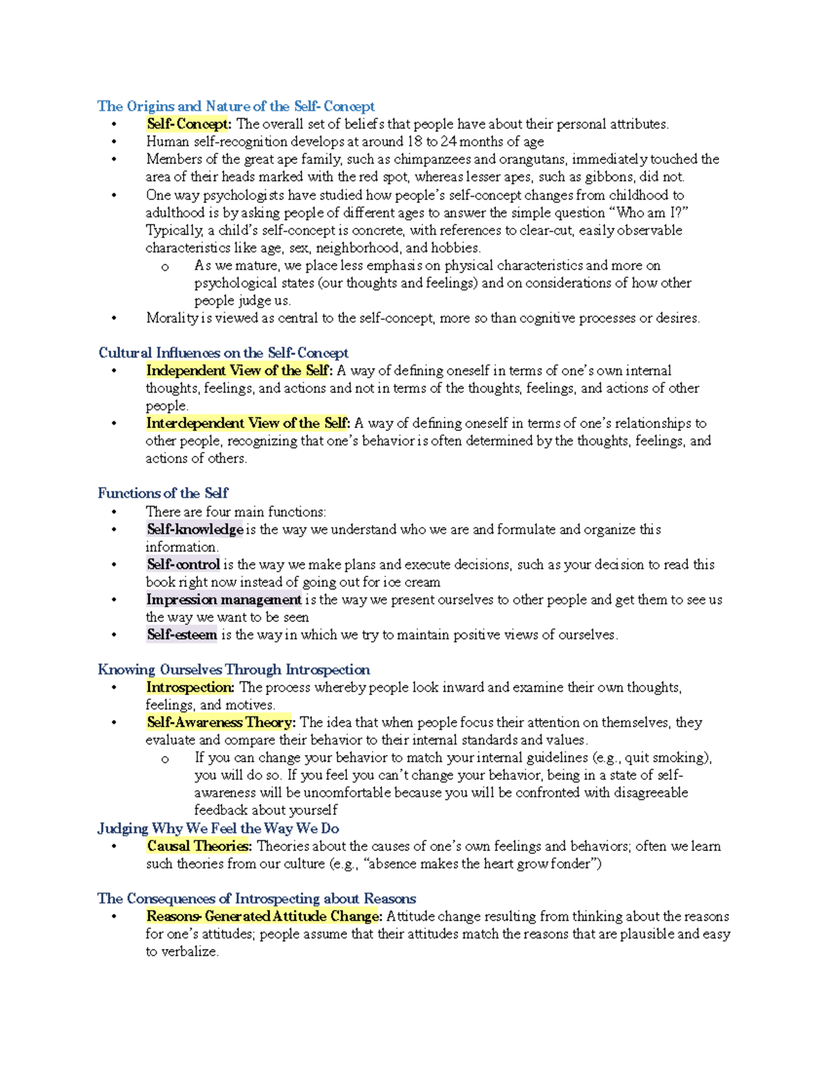 Ch 5 social notes - The Origins and Nature of the The overall set of ...