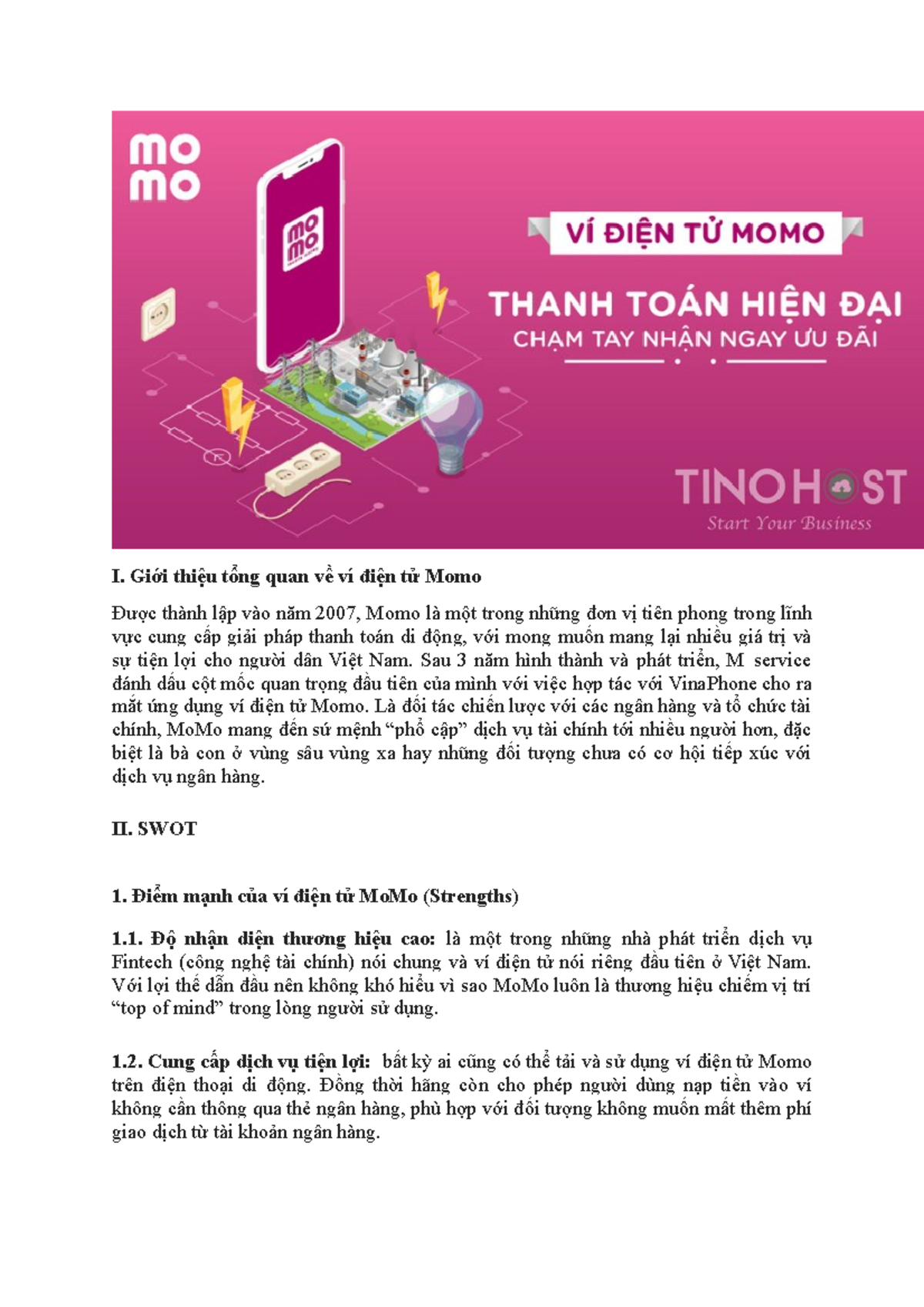 Internet momo - I. Giới thiệu tổng quan về ví điện tử Momo Được thành ...