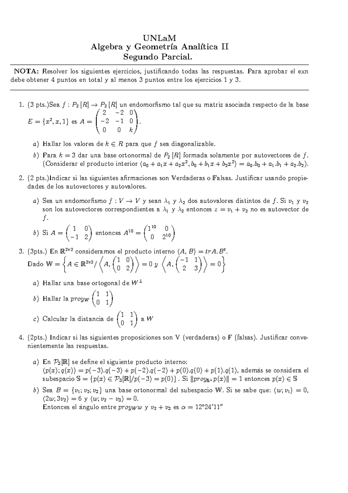 Segundo-P 2s 2021 - algebra - UNLaM Algebra y Geometr ́ıa Anal ́ıtica ...