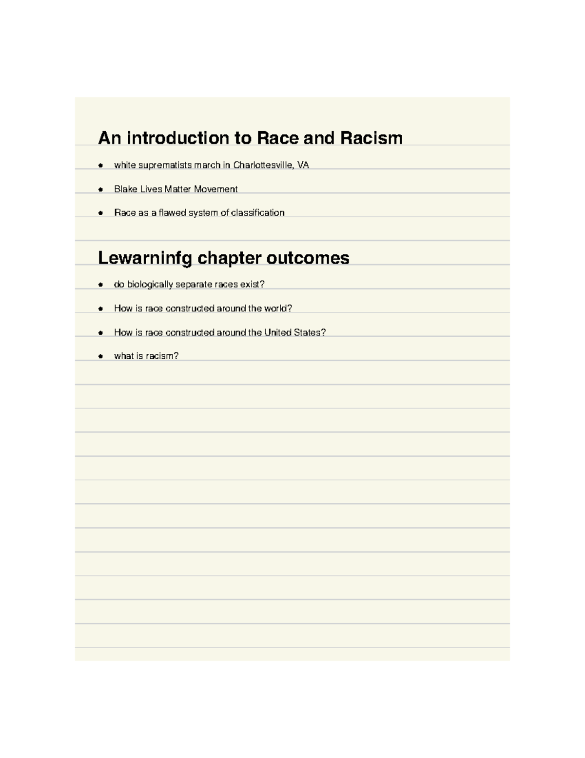 An Introduction to Race and Racism - The wild goose chase: Linking ...
