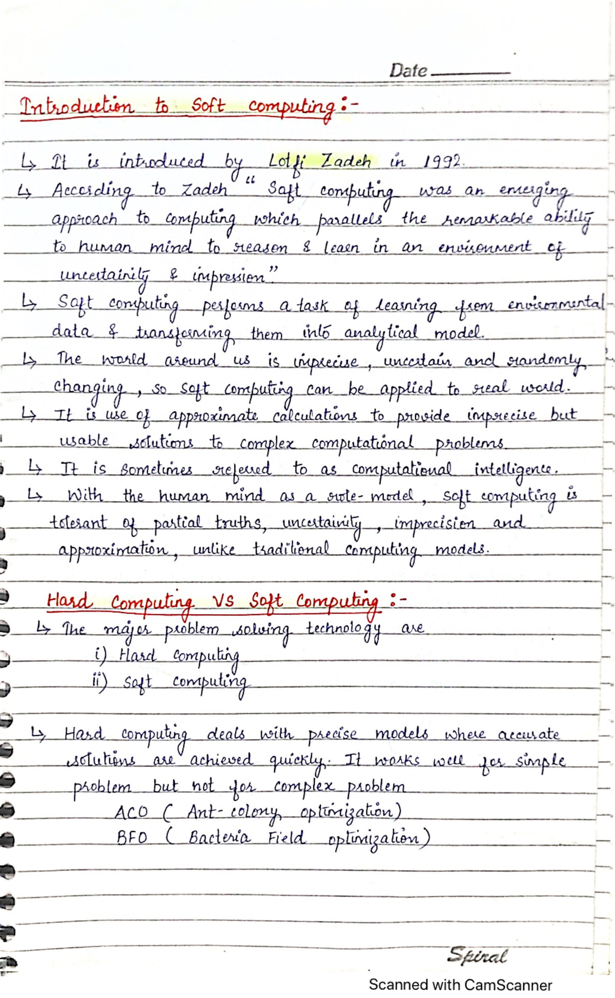 Unit 1 - Application of Soft Computing Notes - Scanned with CamScanner ...