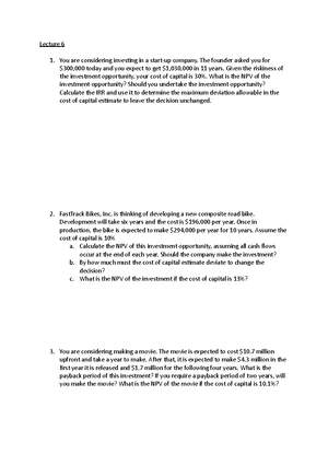 FNCE2000 Sem1 Tri1A 2020 Online Exam - School of Economics, Finance and ...