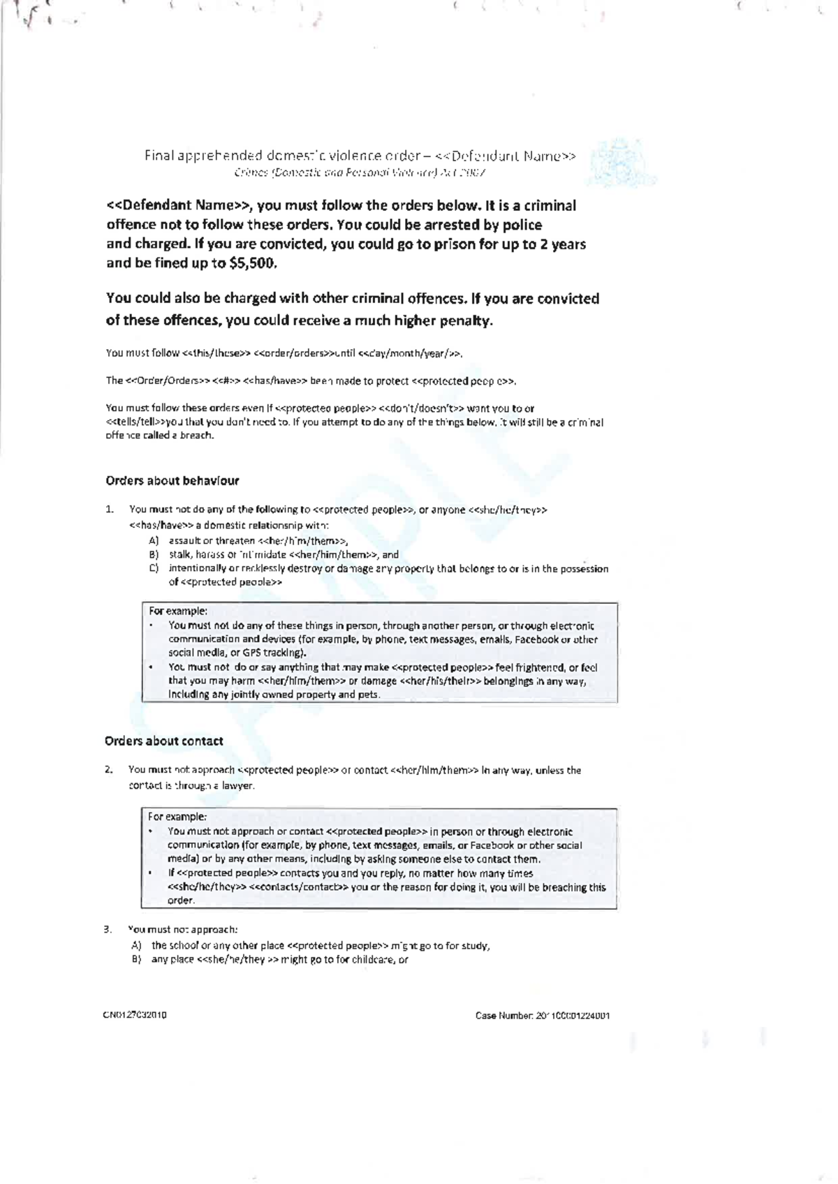 ADVO - Condition(s) Template - LLB2225 - Studocu