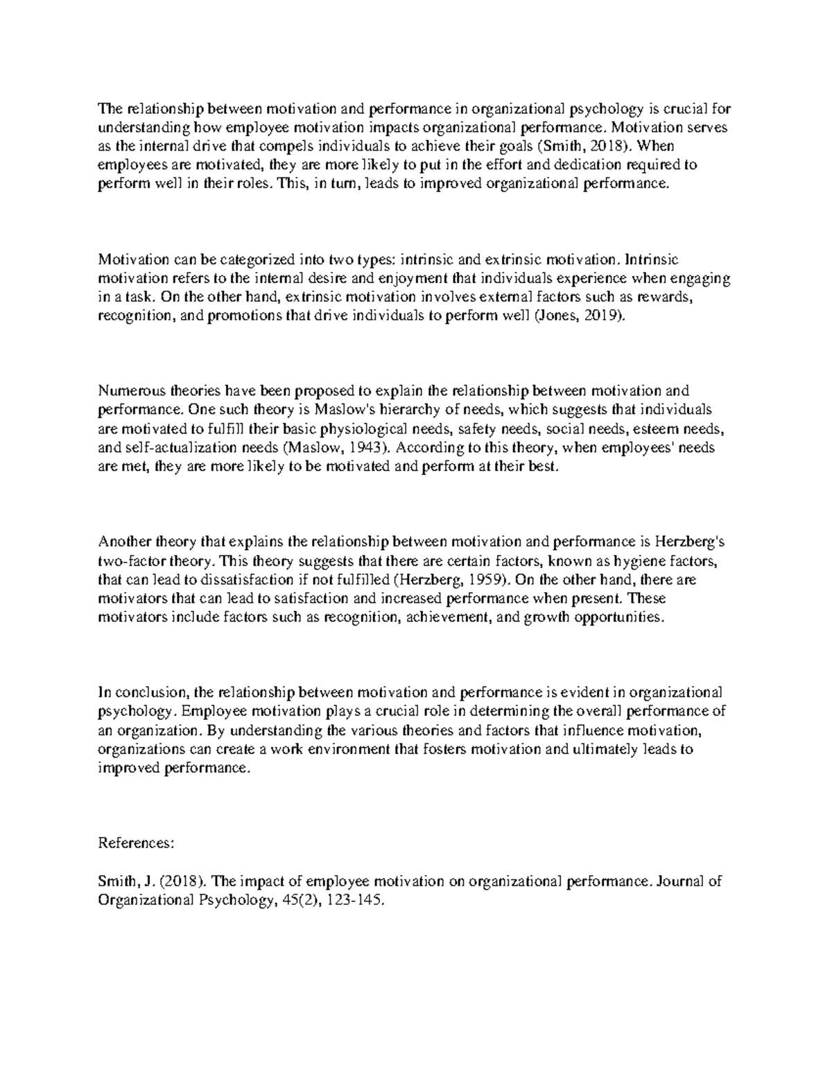 Relationship between motivation and performance - Motivation serves as ...